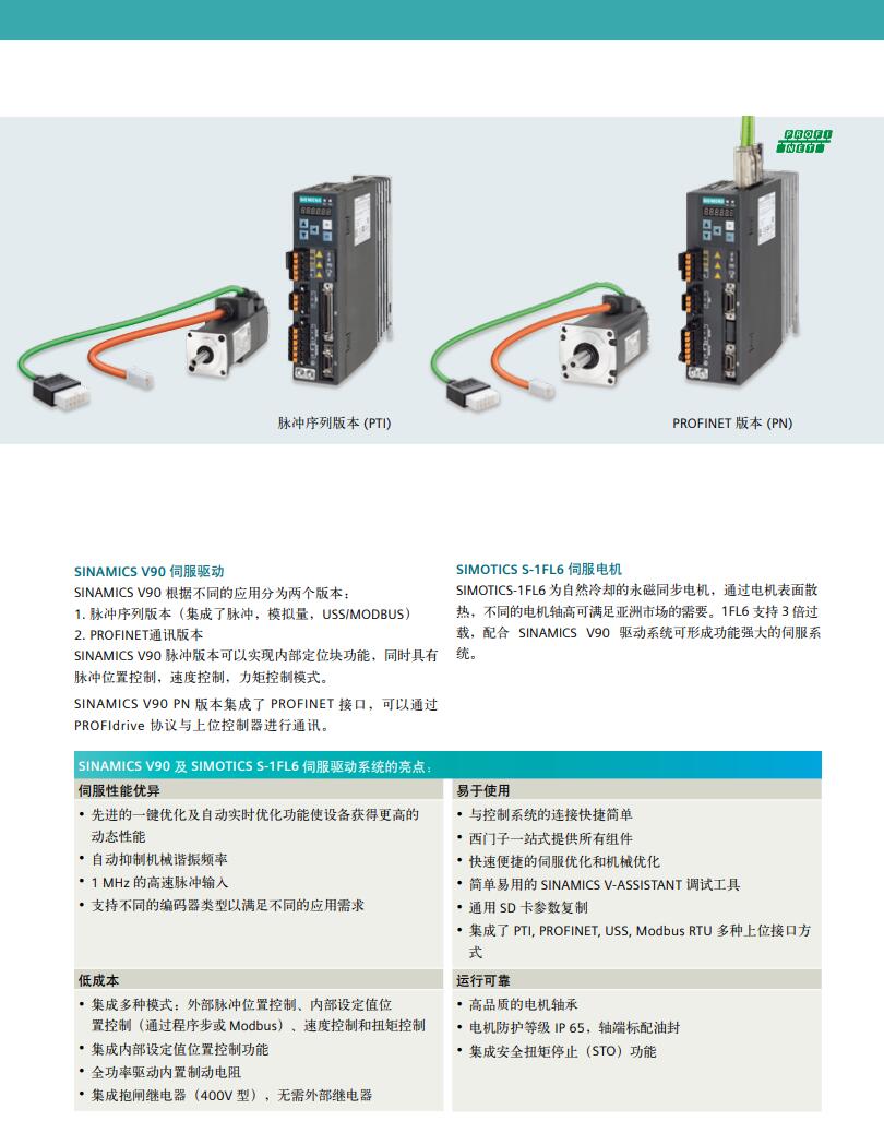 SINAMICS V90 伺服驱动